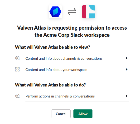Integrating with Slack – Valven